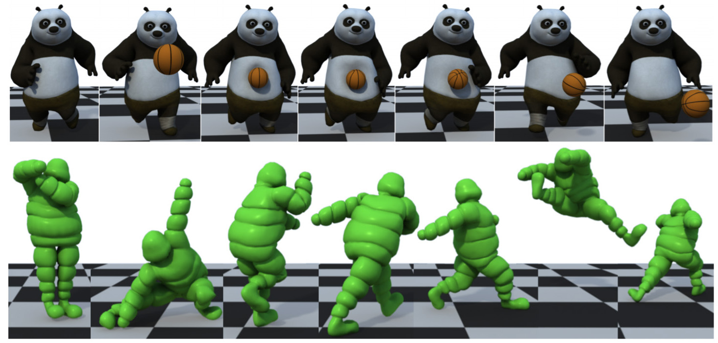 Simulation and Control of Skeleton-driven Soft Body Characters | Bin ...